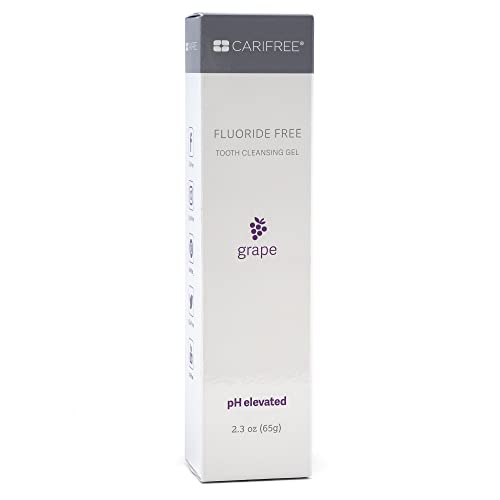 CariFree Fluoride Free Gel (Grape): Nano Hydroxyapatite Toothpaste | Neutralizes pH | Freshens Breath and Moistens Mouth | Dentist Recommended for Oral Care | Toothpaste Replacement