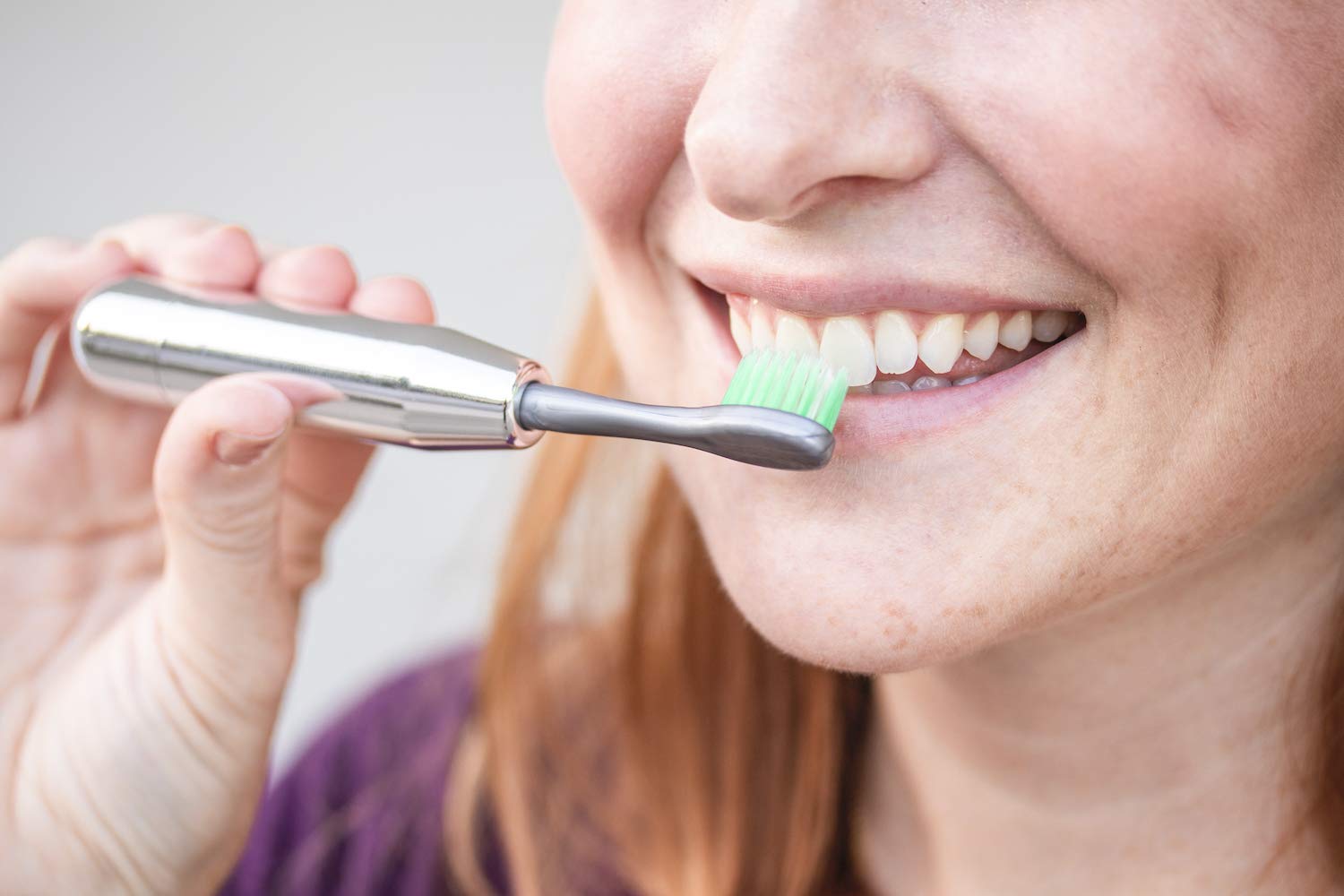 SonicPowerUSA Micro Sonic Toothbrush - Portable and Powerful Toothbrush with Rechargeable Batteries - Lightweight Electric Toothbrush with Changeable Brush Heads - Great for Travel and Easy to Use