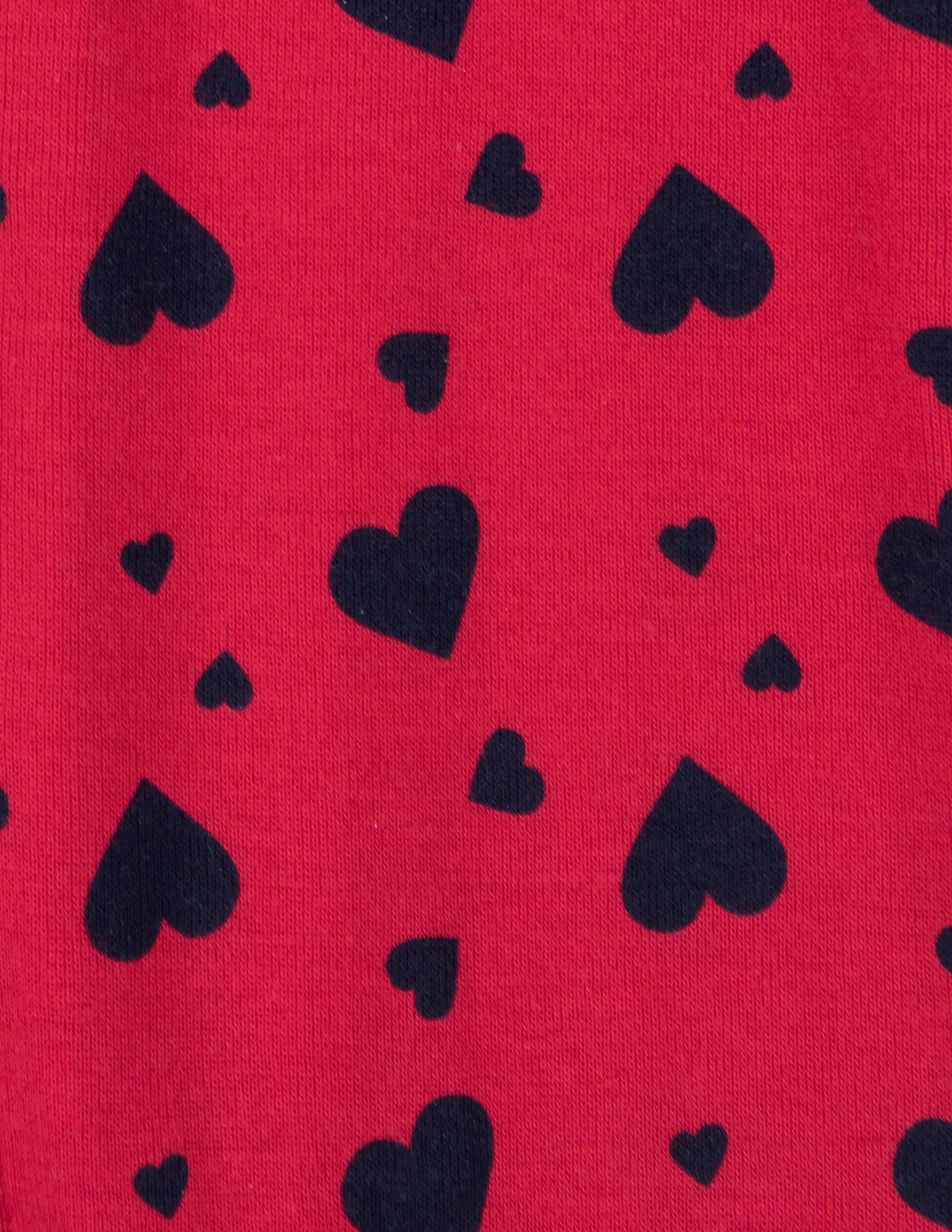 Leveret Kids Pajamas Baby Boys Girls Footed Pajamas Sleeper 100% Cotton (Navy Hearts, Size 12-18 Months)