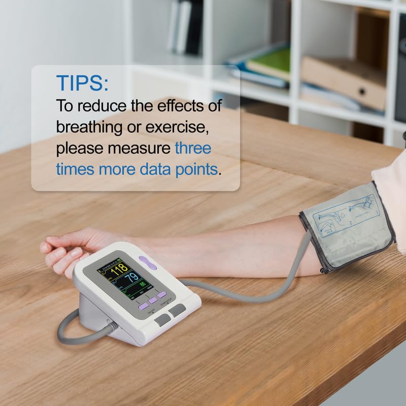 CONTEC Fully Automatic Blood Pressure Monitor Upper Arm Cuff 3 Mode 3 Cuffs Electronic Sphygmomanometer 300 Sets Memory