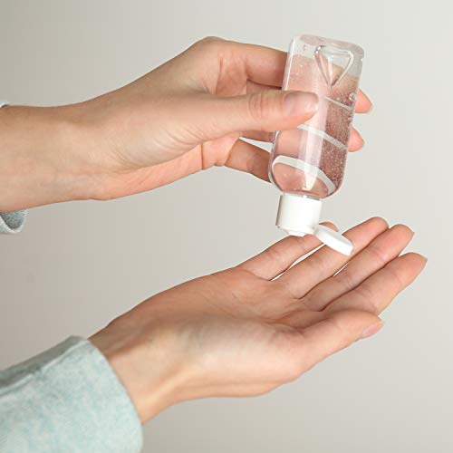 TUPARKA 30 Pack Clear Plastic Empty Travel Bottles with Flip Cap, Portable Refillable Containers Liquid Hand Sanitizer Containers Toiletry Containers Cosmetic Bottles