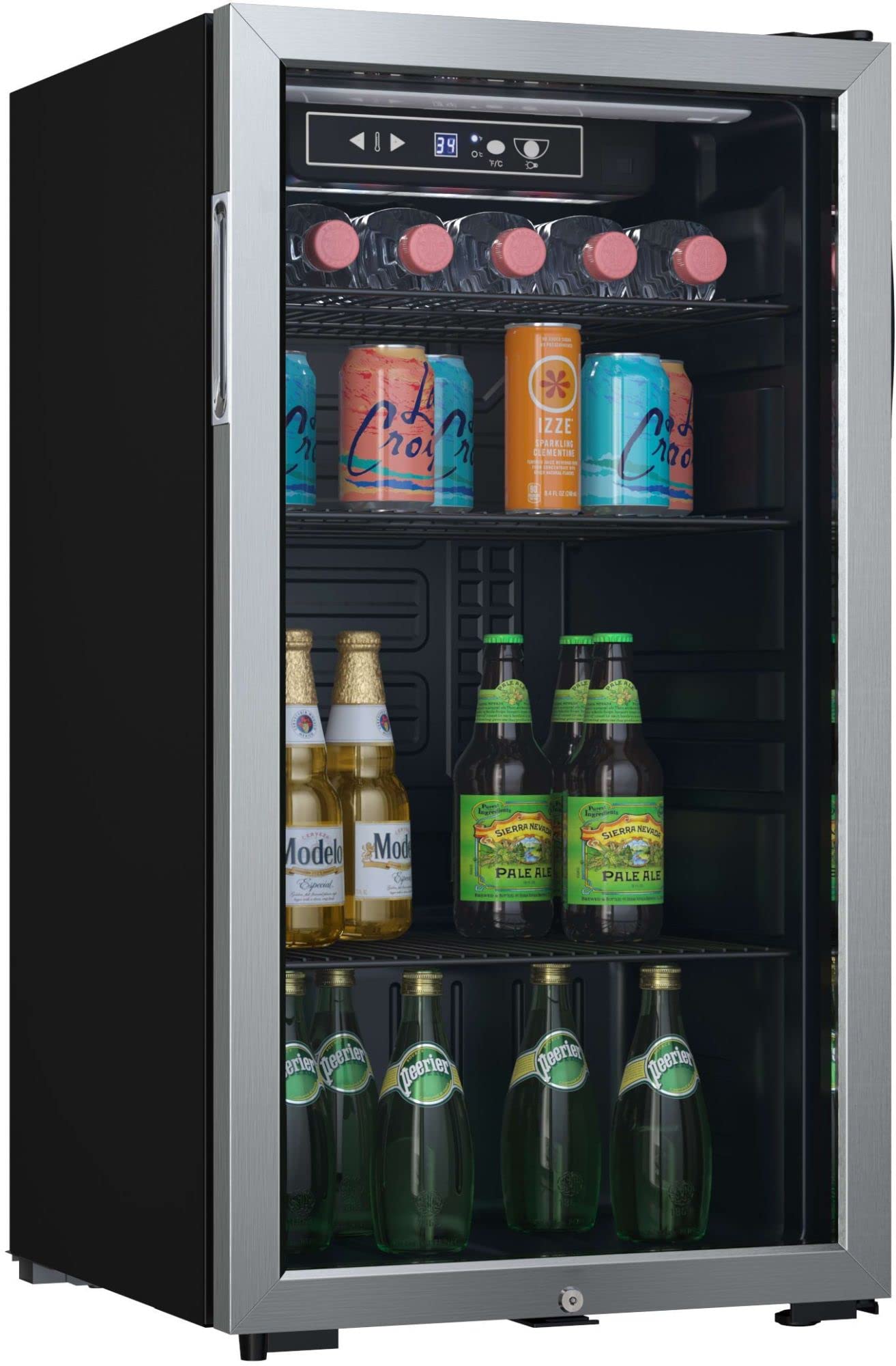 EdgeStar BWC121LT 18 Inch Wide 80 Can Capacity Ultra Low Temp Beverage Center - Stainless Steel