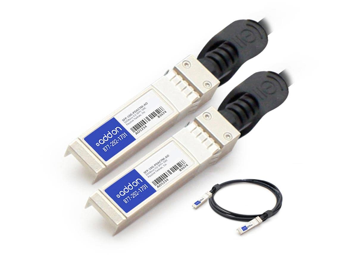 Add-On Computer Products Add-On Computer 10GBase-CU SFP+ to SFP+ Direct Attach Cable (SFP-10G-PDAC7M-AO)