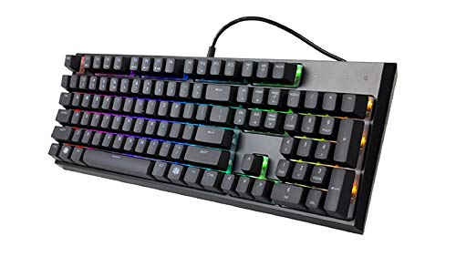 Cooler Master MasterSet MS120 Gaming Keyboard & Mouse Combo, Floating, Clicky Full RGB LED Backlit, On the Fly