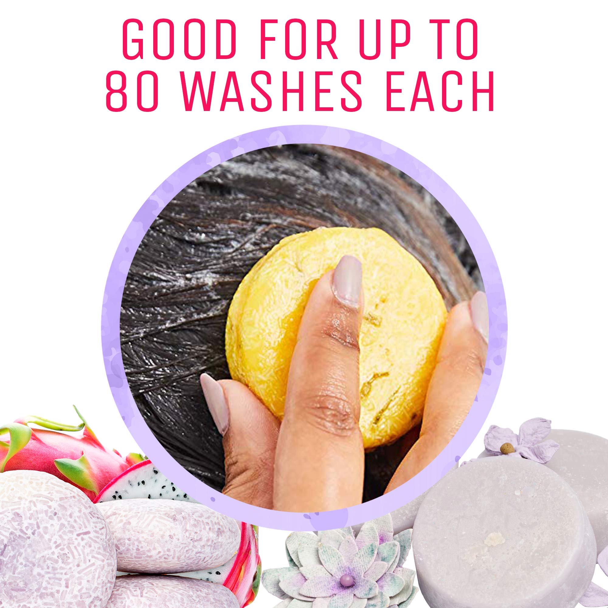 Sweet & Sassy Shampoo + Conditioner Bars: Includes 1 Shampoo, 1 Conditioner. Made in the USA, Natural, Organic, SLS Free, Safe for Color Treated Hair. So Sumptuous