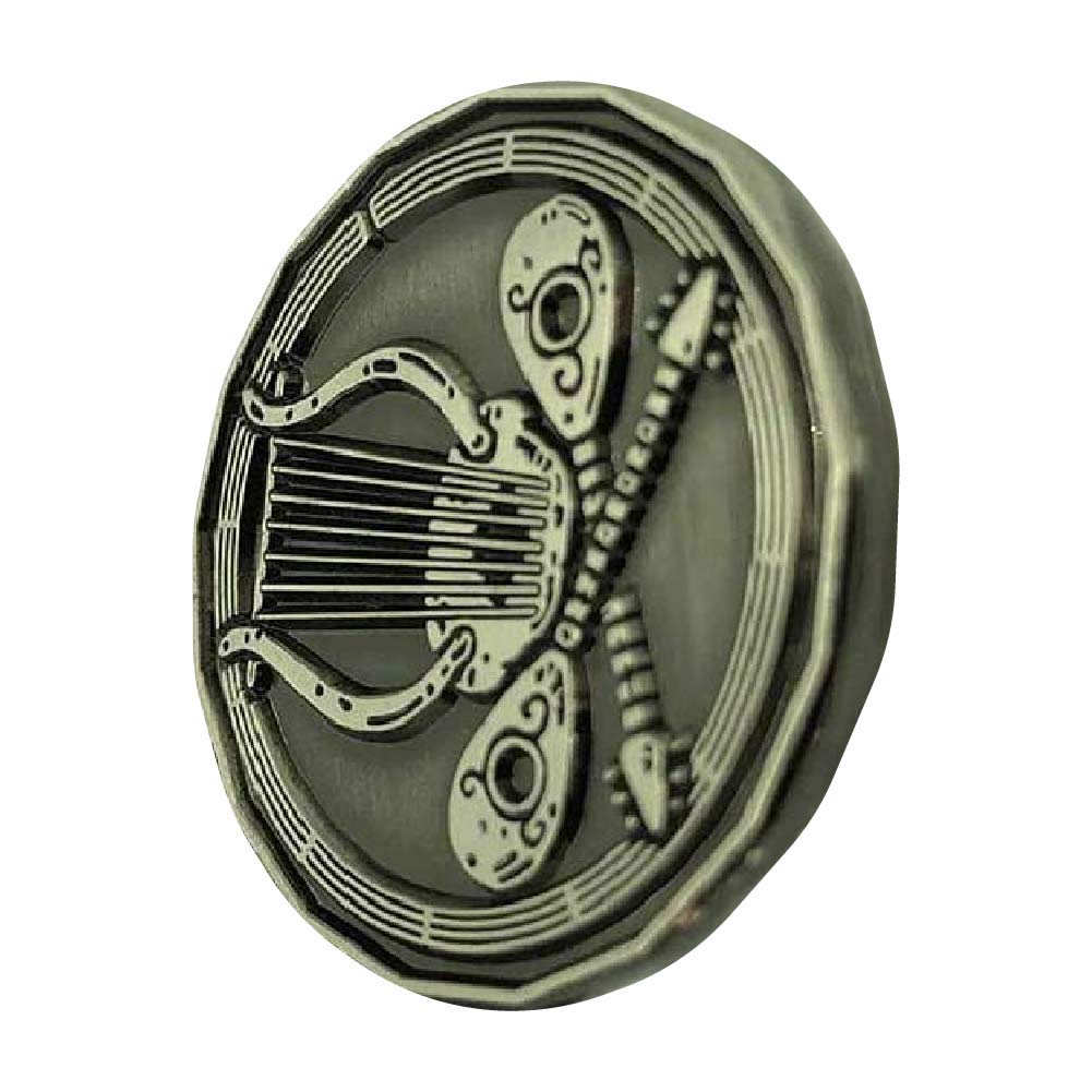 Bard Character Coin Miniature Pack (Silver 5 Pack) || Coins and Miniatures All-in-one || Fantasy Roleplaying Game || RPG Miniature|| Dungeon Miniatures || Tabletop Gaming