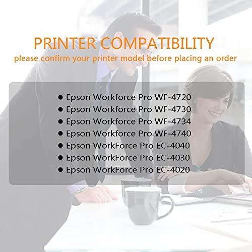 PicView Remanufactured 2 Pack 802 Black Ink Cartridge Replacement for Epson 802XL T802 T802XL T802XL120 for Epson Workforce Pro WF-4740 WF-4730 WF-4720 WF-4734 EC-4040 EC-4030 EC-4020 Inkjet Printer