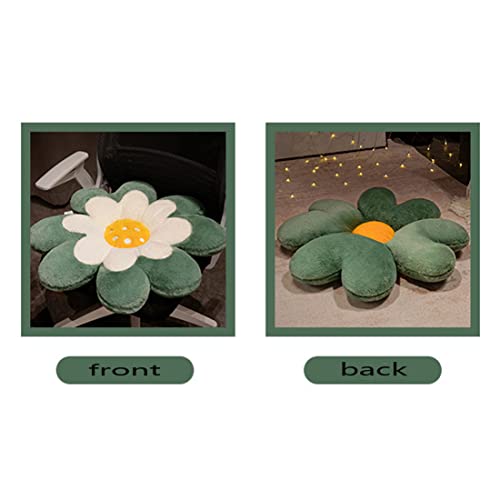 Baiyuruodie Flower Pillow Cute Pillow Cushion Office Home Pillow Best Gift (40cm, Green)
