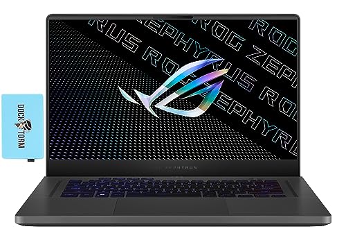 ASUS ROG Zephyrus G15 Gaming Laptop 15.6" 240 Hz QHD (2560x1440) (AMD Ryzen 9 6900HS 8-Core, 40GB DDR5, 1TB PCIe NVMe SSD, GeForce RTX 3080 8GB, RGB KYB, WiFi 6E, Win 11 Pro) w/Dockztorm Hub