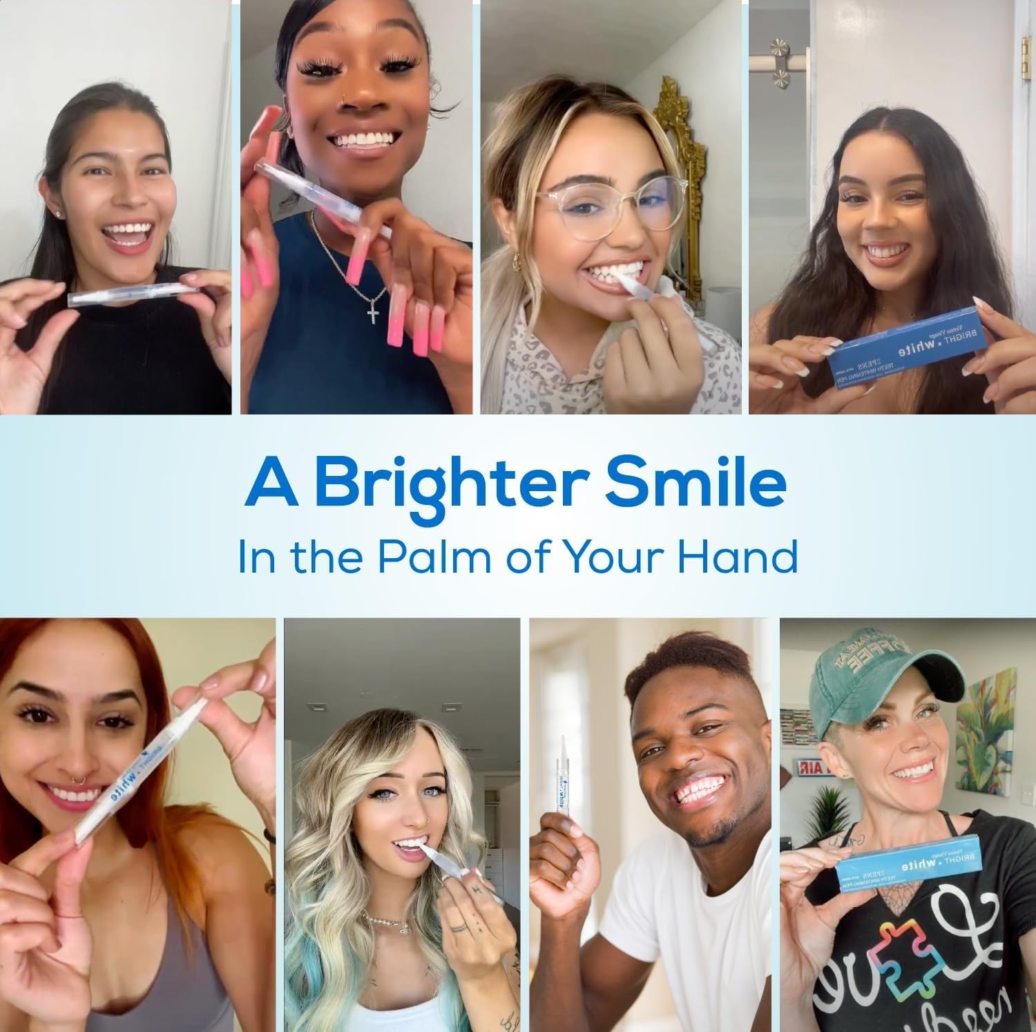 Venus Visage Award Winning Teeth Whitening Pen, 20+ Uses - Teeth whitening Gel Professionally formulated - Best Teeth whitening Gel Pen Teeth Whitener - Low Sensitivity (Mint) (0.07 Fl Oz (Pack of 2))