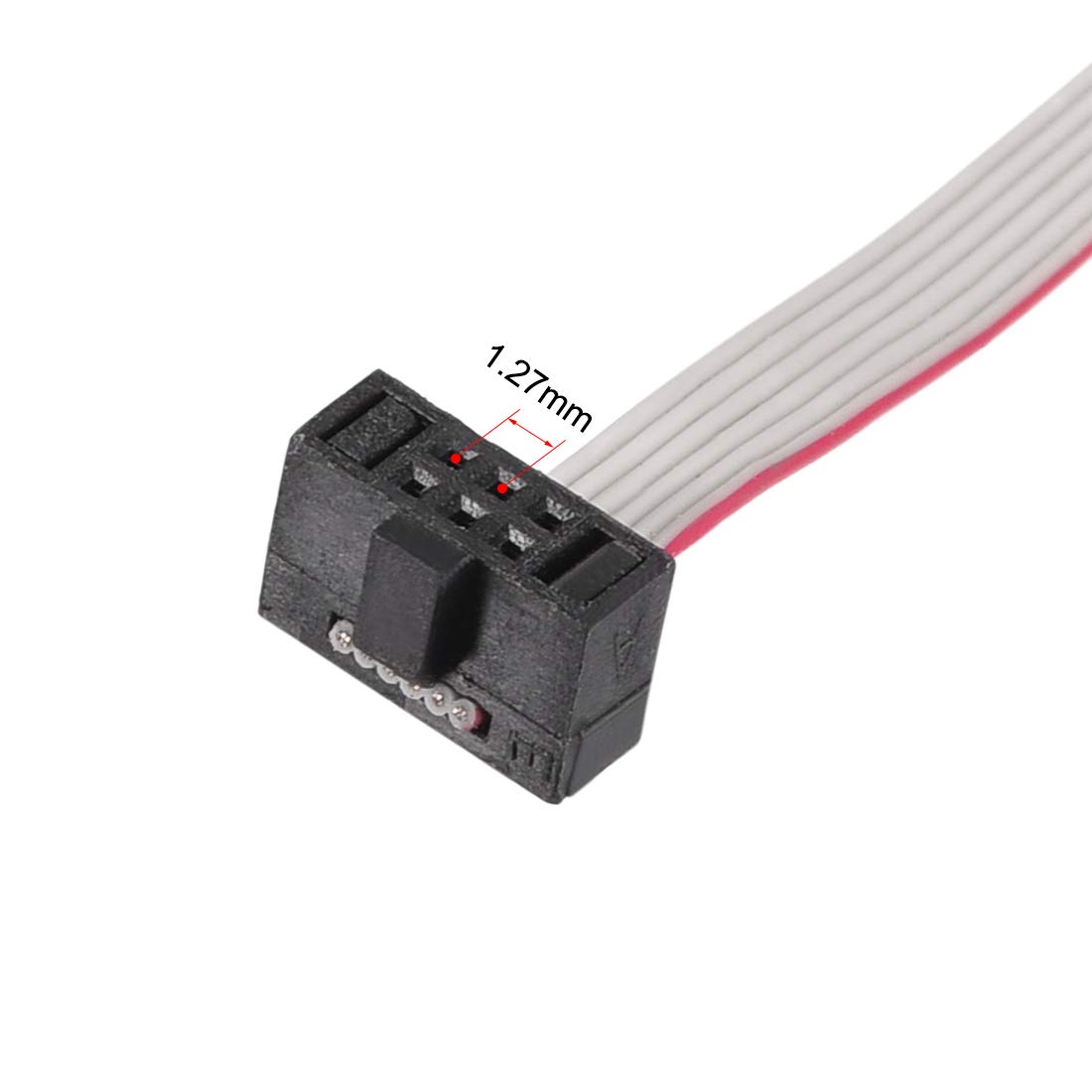 uxcell IDC Wire Flat Ribbon Cable FC/FC Female Connector A-type 6Pins 1.27mm Pitch 20cm Length