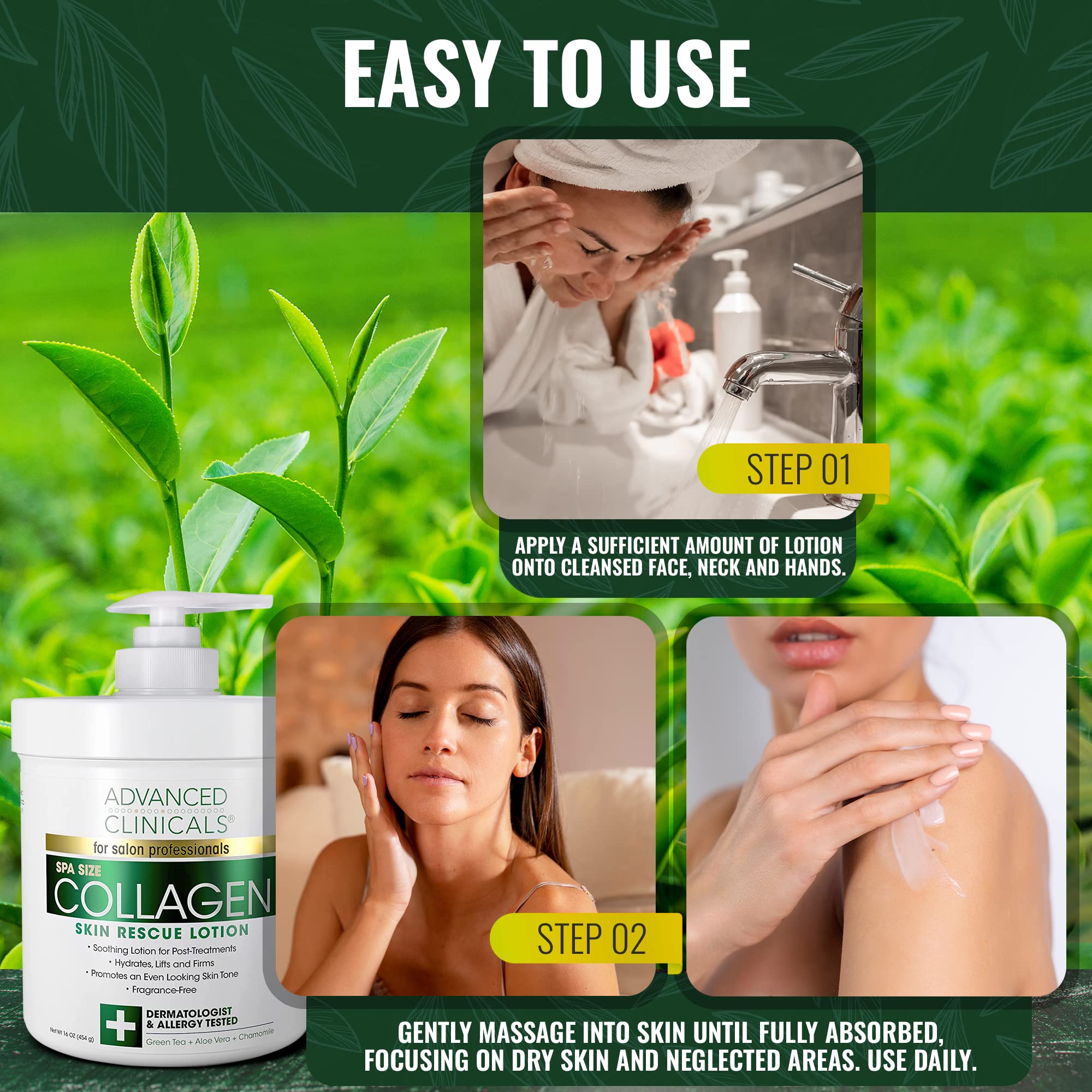 Advanced Clinicals Collagen Skin Rescue Lotion