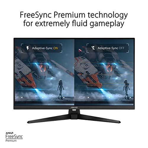 ASUS TUF Gaming 31.5” 1440P HDR Monitor (VG32AQA1A) - QHD (2560 x 1440), 170Hz, 1ms, Extreme Low Motion Blur, FreeSync Premium, DisplayPort, HDMI, HDR-10, Shadow Boost, VESA Wall Mountable,Black