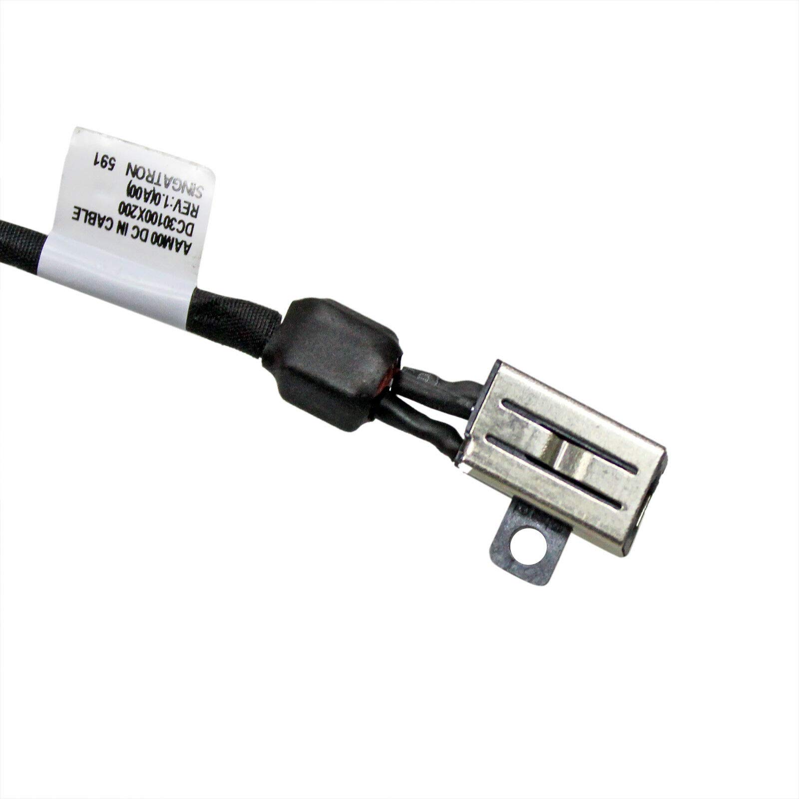 LeFix Replacement for DC in Power Jack Charging Port Socket Cable Dell XPS 15 9550 9560 9570 P56F Precision 5510 M5520 Series,64TM0 064TM0 AAM00 DC30100X300 DC30100X200