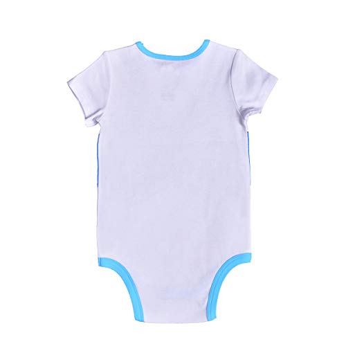 Nickelodeon Blue’s Clues or Baby Shark Boys’ 1st Birthday Short Sleeve Bodysuit for Infant – Blue/White/Yellow