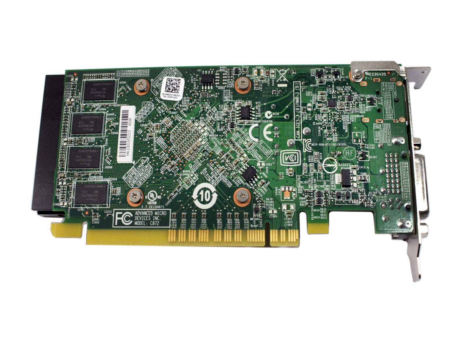 Genuine AMD Radeon R7 350x GDDR5 4 GB C872 OPGA12 109-C87251-01 PCIe 2.0x16 N81X7 0N81X7 by EbidDealz