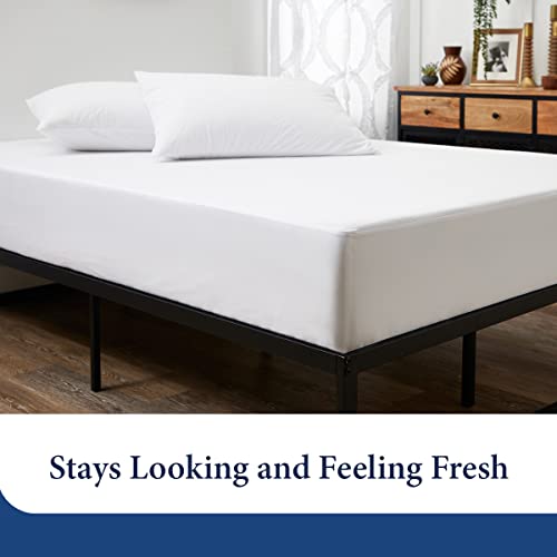 Cosy House Collection Luxury Mattress Protector - Blend of Rayon Derived from Bamboo - Baby Crib Essentials - Ultra Soft Comfort, Stays Cool & Quiet - Premium Fitted Sheet Style (Crib)