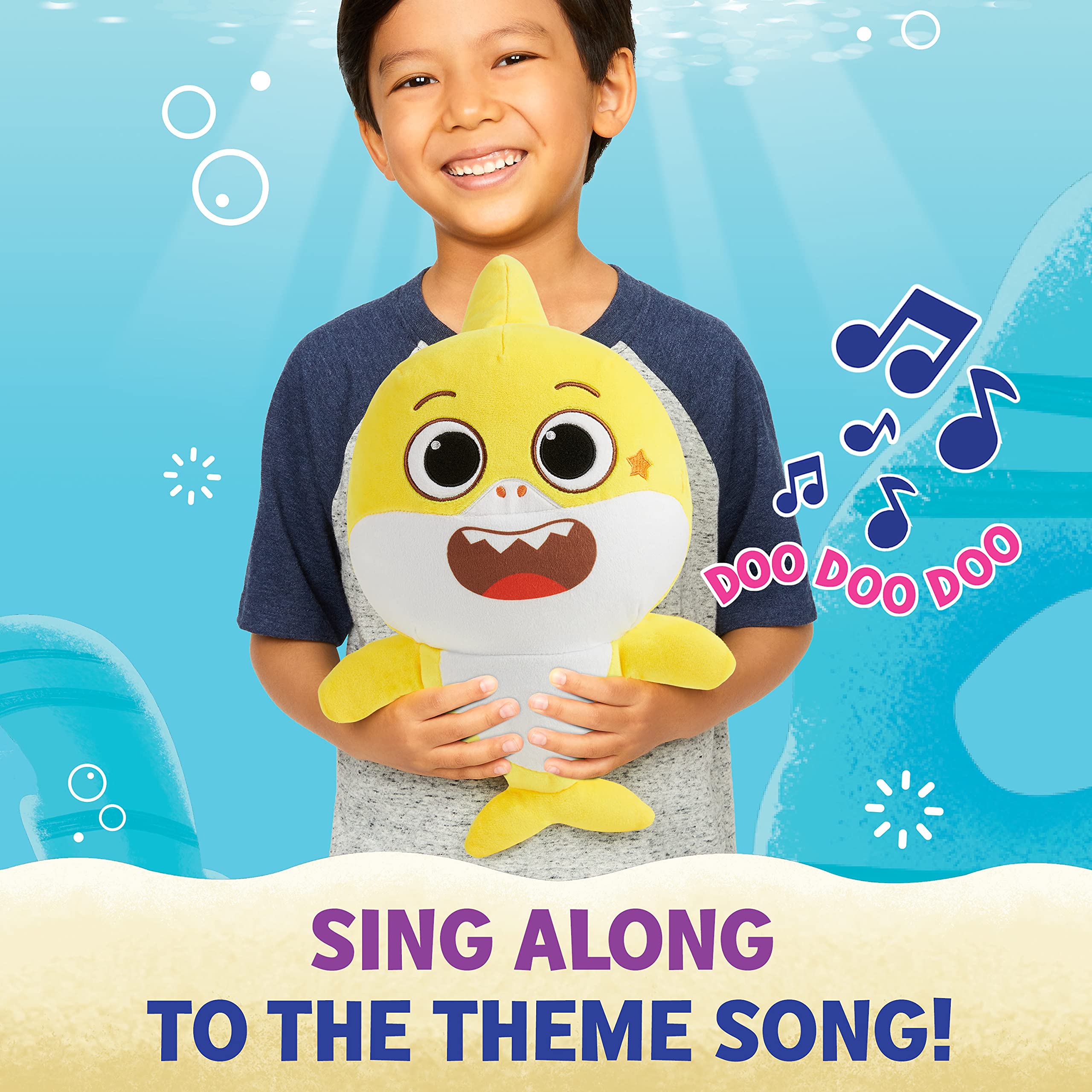Baby Shark's Big Show! Sing & Swing Musical Plush Toys – 2-Pack Includes Baby Shark and William Stuffed Animals
