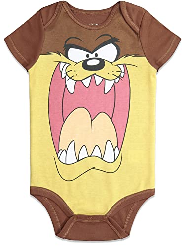 WARNER BROS LOONEY TUNES Buggs Bunny Marvin the Martian Daffy Duck Newborn Baby Boys 5 Pack Bodysuits Multi 3-6 Months