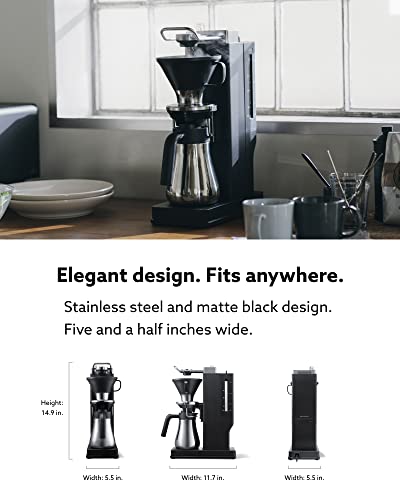 BALMUDA The Brew | Automatic Pour Over Coffee Maker | Clear Brewing Method | Precise Temperature Regulation | Three Brewing Modes – Regular, Strong, Iced | Compact Design | K06H-BK | US Version