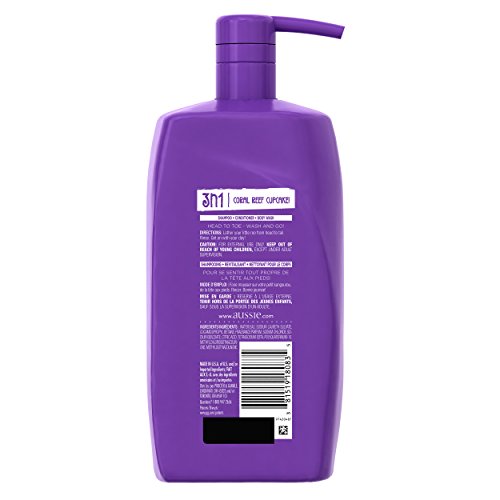 Coral Reef Cupcake 3 in 1 Shampoo + Conditioners & Body Wash 29.2 Fl Oz