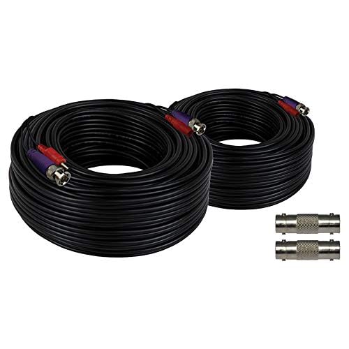 Night Owl 100 ft. in-Wall Rated Video/Power Camera Extension Cable with Extension Adapter (2-Pack)