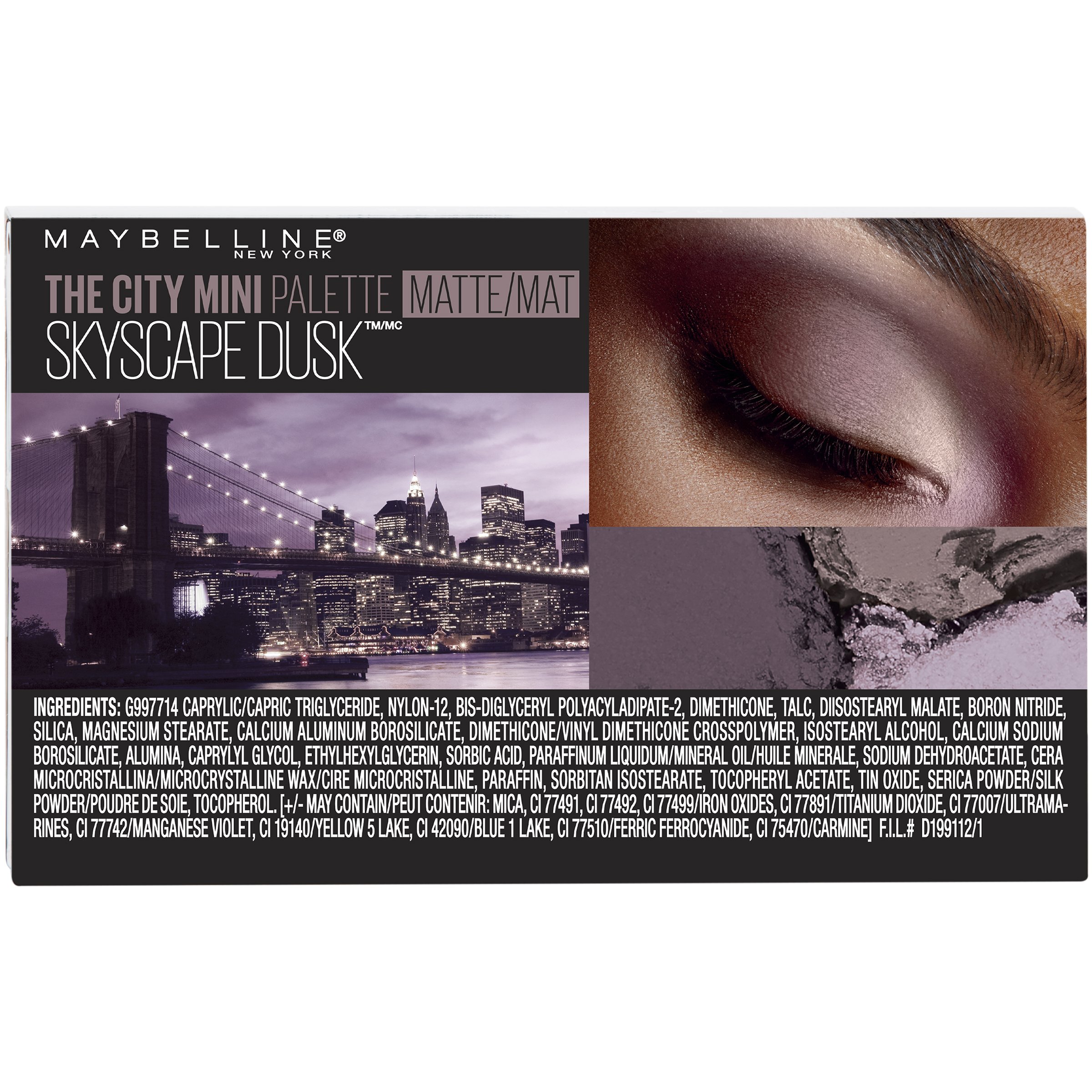 Maybelline New York The City Mini Eyeshadow Palette Makeup, Skyscape Dusk, 0.14 oz.