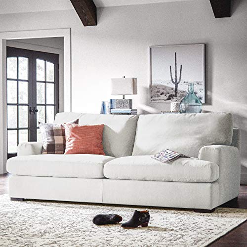 Amazon Brand β Stone & Beam Lauren Down-Filled Oversized Sofa Couch, 89"W, Pearl