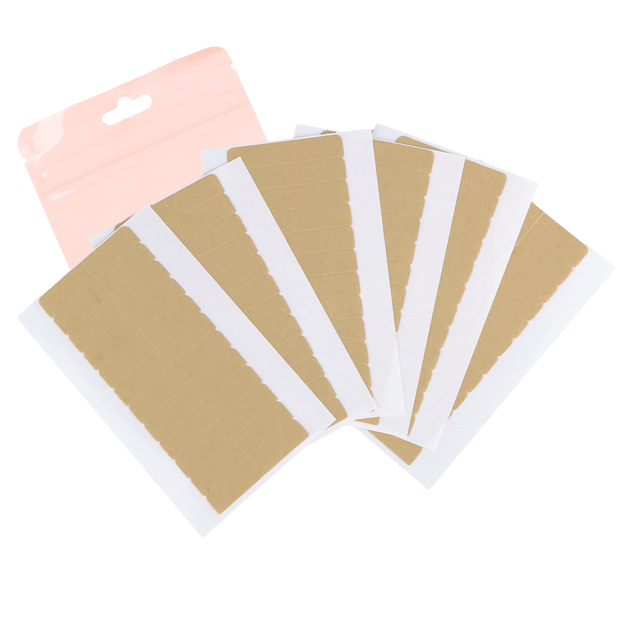 GOO GOO Hair Extension Tape Double Sided Adhesive Replacement Tape, Professional Strong Tapes for Tape in Hair Extensions 72pcs, 1.6 * 0.3inch per Piece