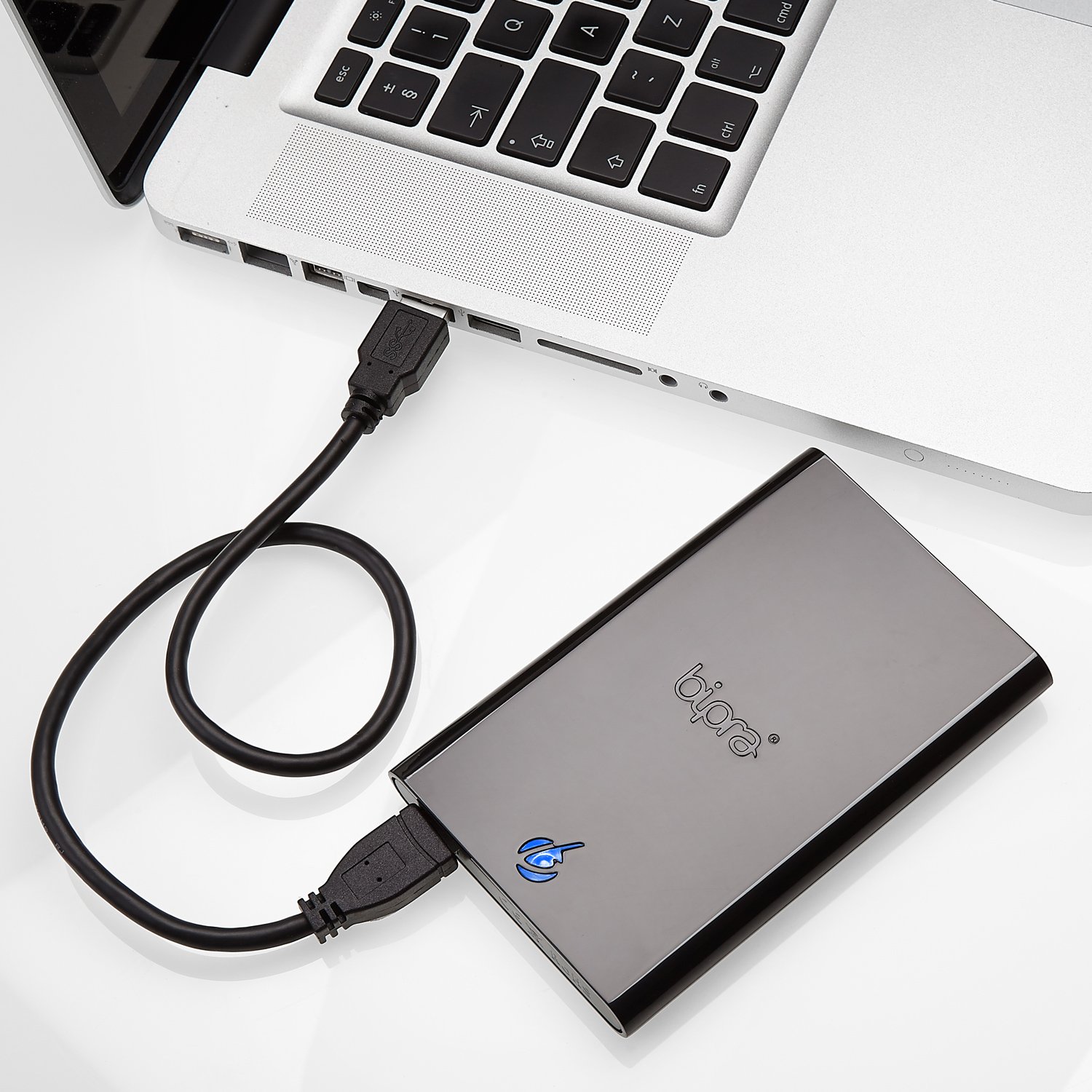 BIPRA 320Gb 320 Gb 2.5 Inch External Hard Drive Portable USB 2.0 Fat32- Black
