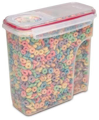JOEY'Z EXTRA LARGE 24 Cup (192 oz) Cereal Storage Container/Keeper - Rice Food Storage for Kitchen and Pantry - Airtight Dispenser Lid & BPA-Free
