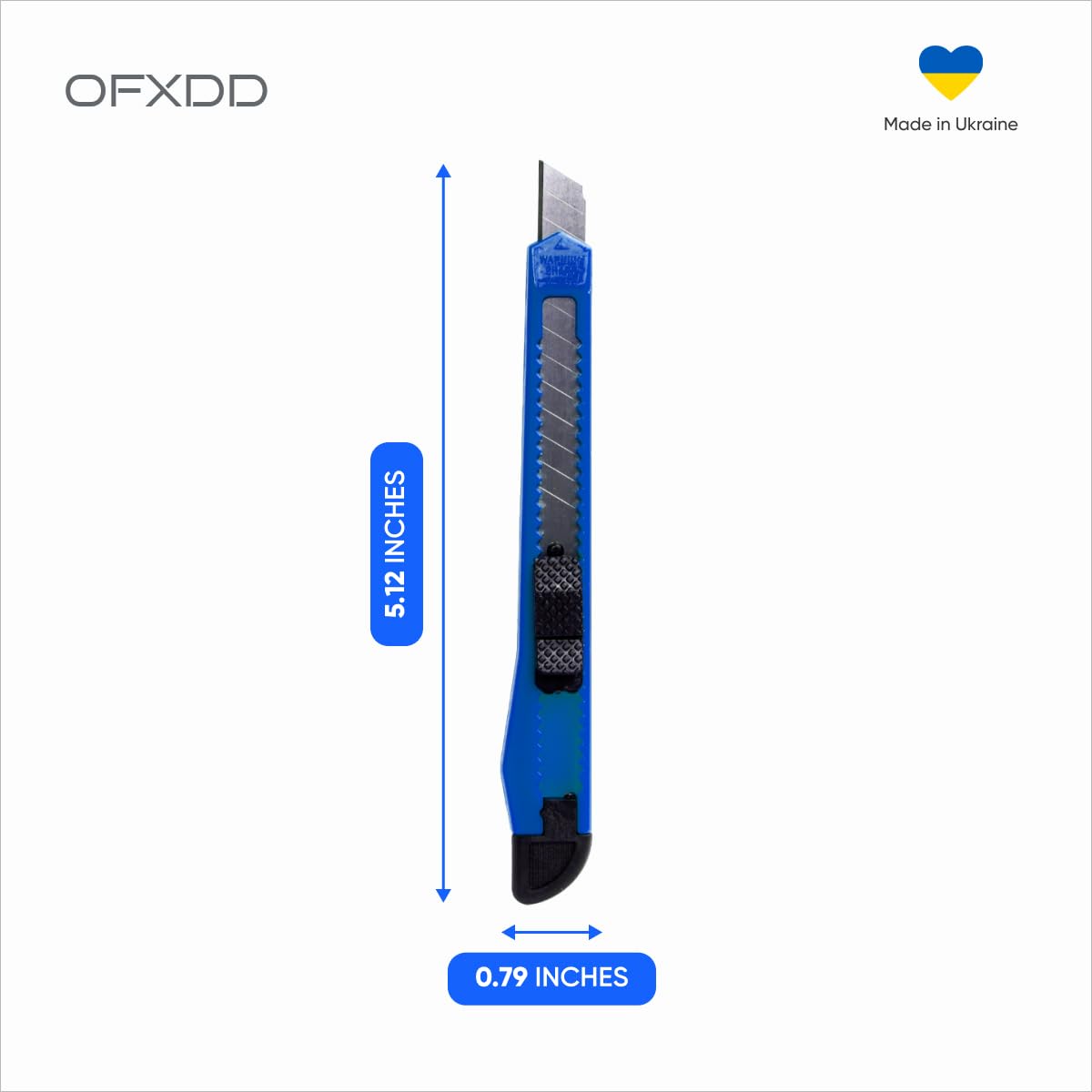 Box Cutter, 6 Pcs - Utility Knife for Cutting and Crafting - Versatile Box Cutter for Cartons, Cardboard and Boxes - Plastic Box Knife Retractable