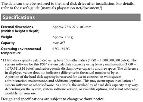 BIPRA Sony PlayStation 3 PS3 500GB Hard Drive Kit Inc Mounting Bracket Caddy Cradle Super Slim with HDD - Include Mounting Bracket and Hard Drive - Exclusive from Limited with 1 Year Warranty (500GB)