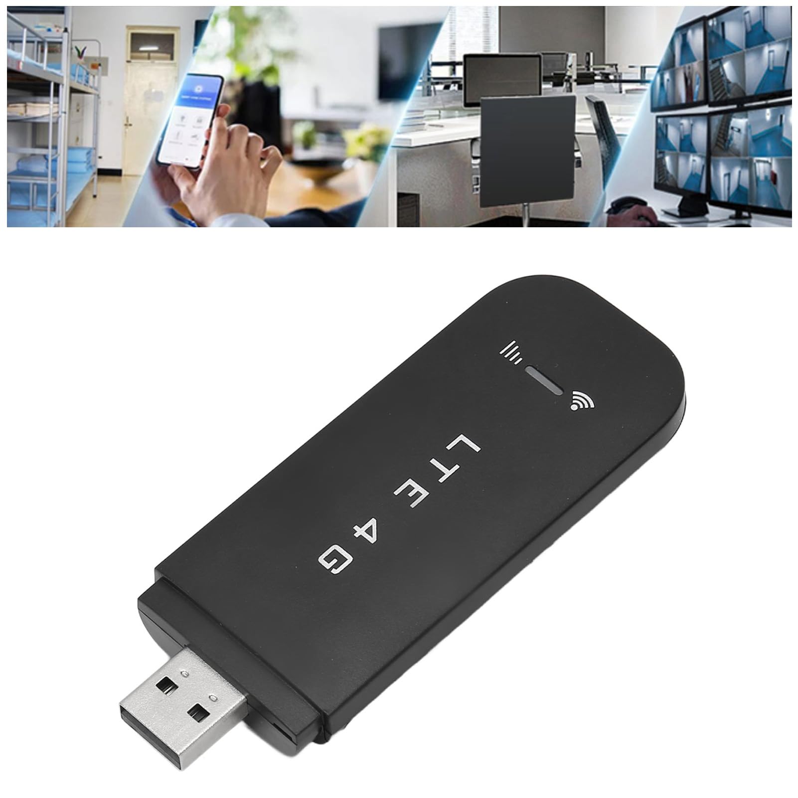 4G Router, 4G LTE USB Portable Router Pocket Mobile Network Hotspot, Support 10 Devices,USB Modem Wireless Network Smart Router with SIM Card Slot, for Car Outdoor (Black)