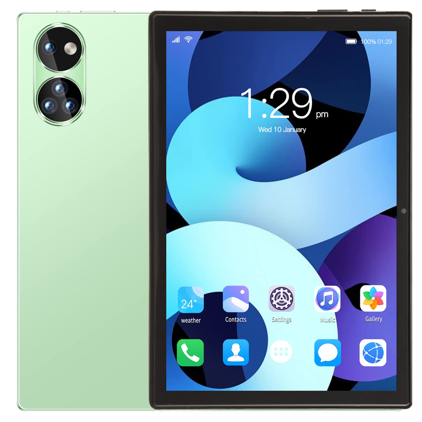 4G Tablet, for Android 12.0 6GB 128GB HD Large Screen 100‑240V 10.1in Tablet for Adults (US Plug)