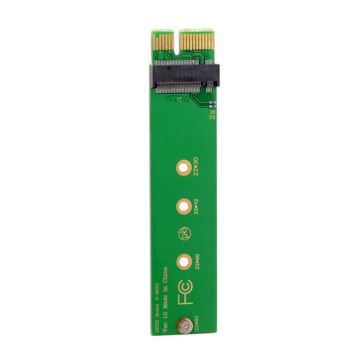 JSER NGFF M-Key NVME AHCI SSD to PCI-E 3.0 1x PCIE4.0 x1 Vertical Adapter Compatible for XP941 SM951 PM951 960 EVO SSD