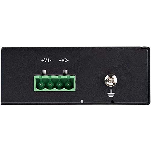 StarTech.com Industrial 5 Port Gigabit PoE Switch - 30W - Power Over Ethernet Switch - Hardened GbE PoE+ Unmanaged Switch - Rugged High Power Gigabit Network Switch IP-30/-40 C to 75 C, TAA