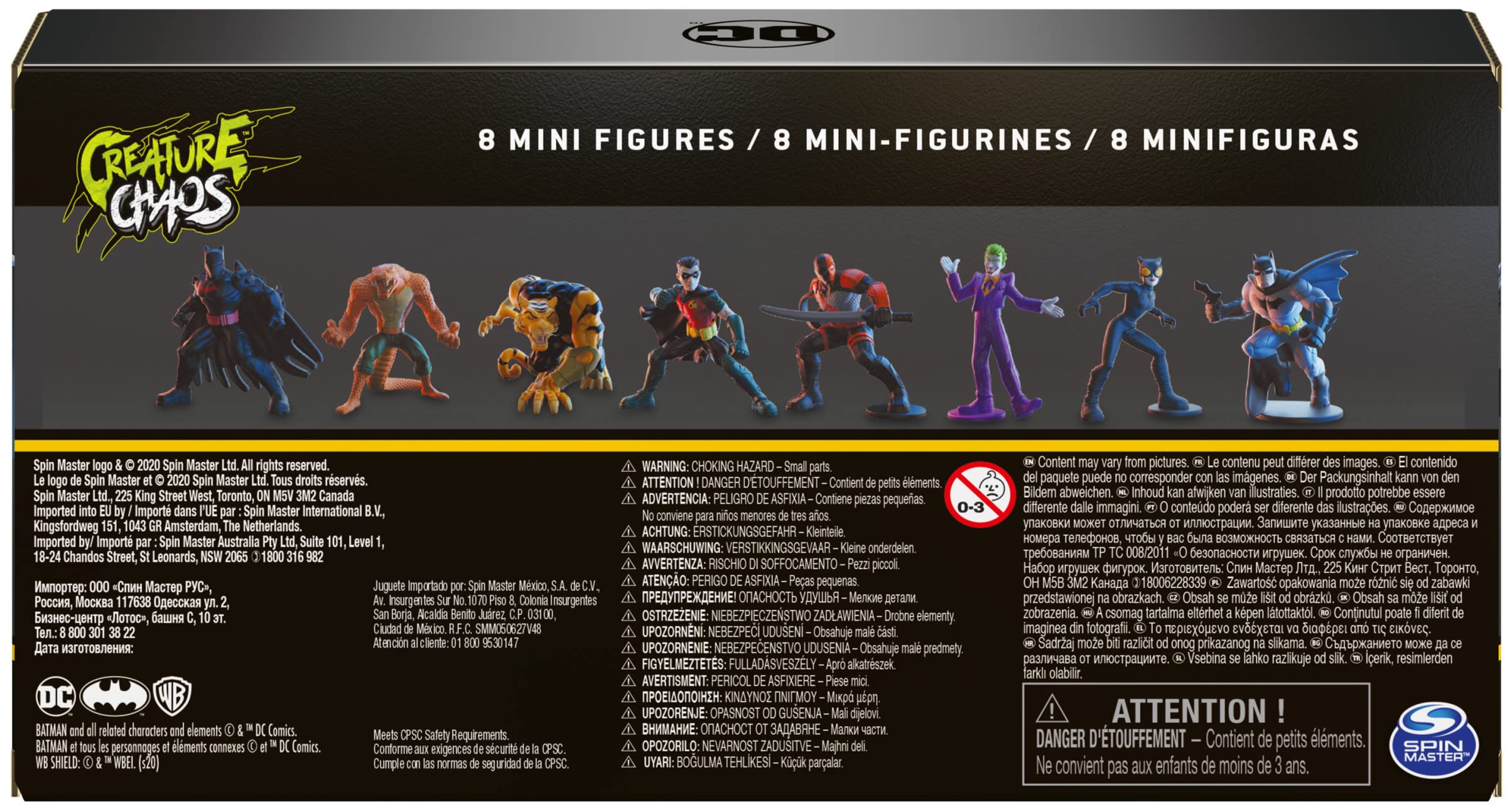Batman 2-inch Scale 8-Pack of Collectible Mini Action Figures (Amazon Exclusive), Kids Toys for Boys Aged 3 and up