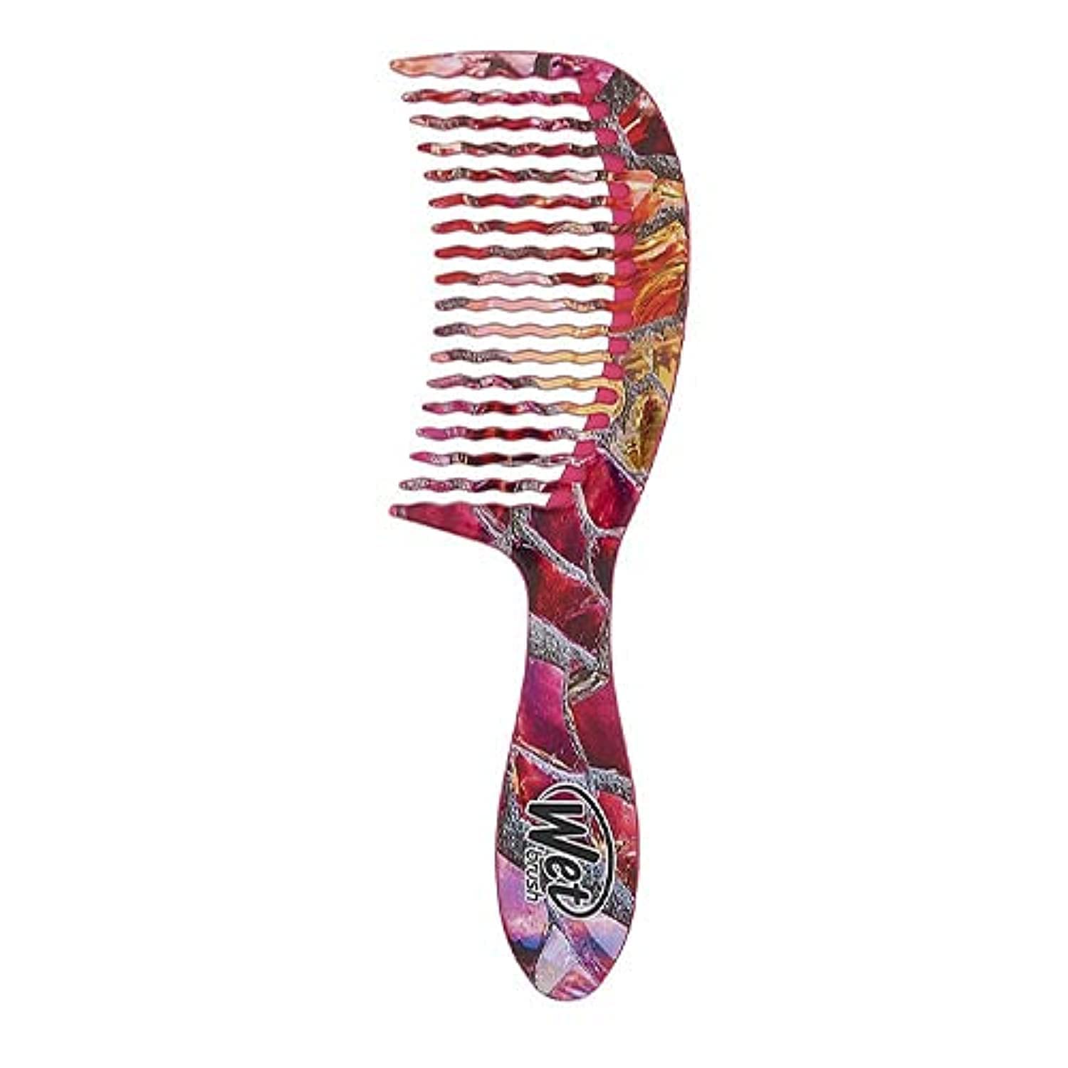 Wet Brush Hair Comb Detangler Wide Tooth Comb for All Hair Types (Pink Slate) (0620WMAGICP)
