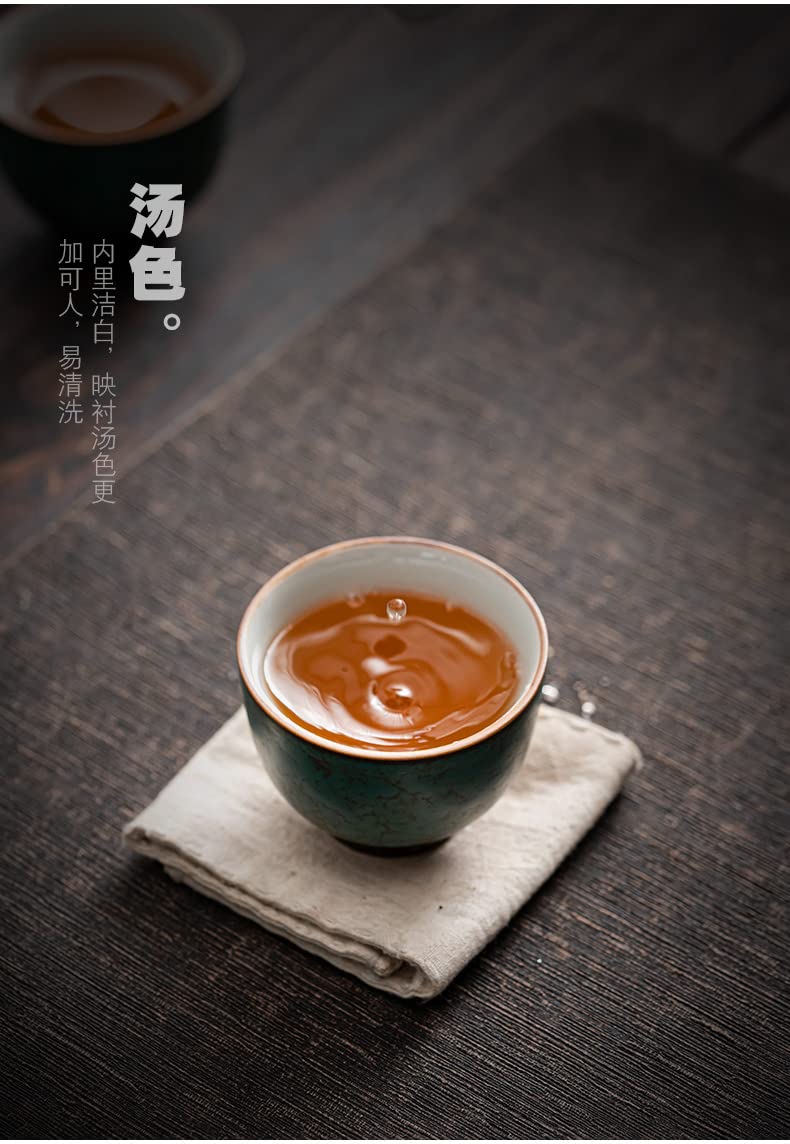 6-Piece Set of Traditional Chinese Tea Cups,Tea Cup Without Handle,Small teacups Bulk,Chinese Kungfu Tea Set,Traditional Chinese Tea Cup
