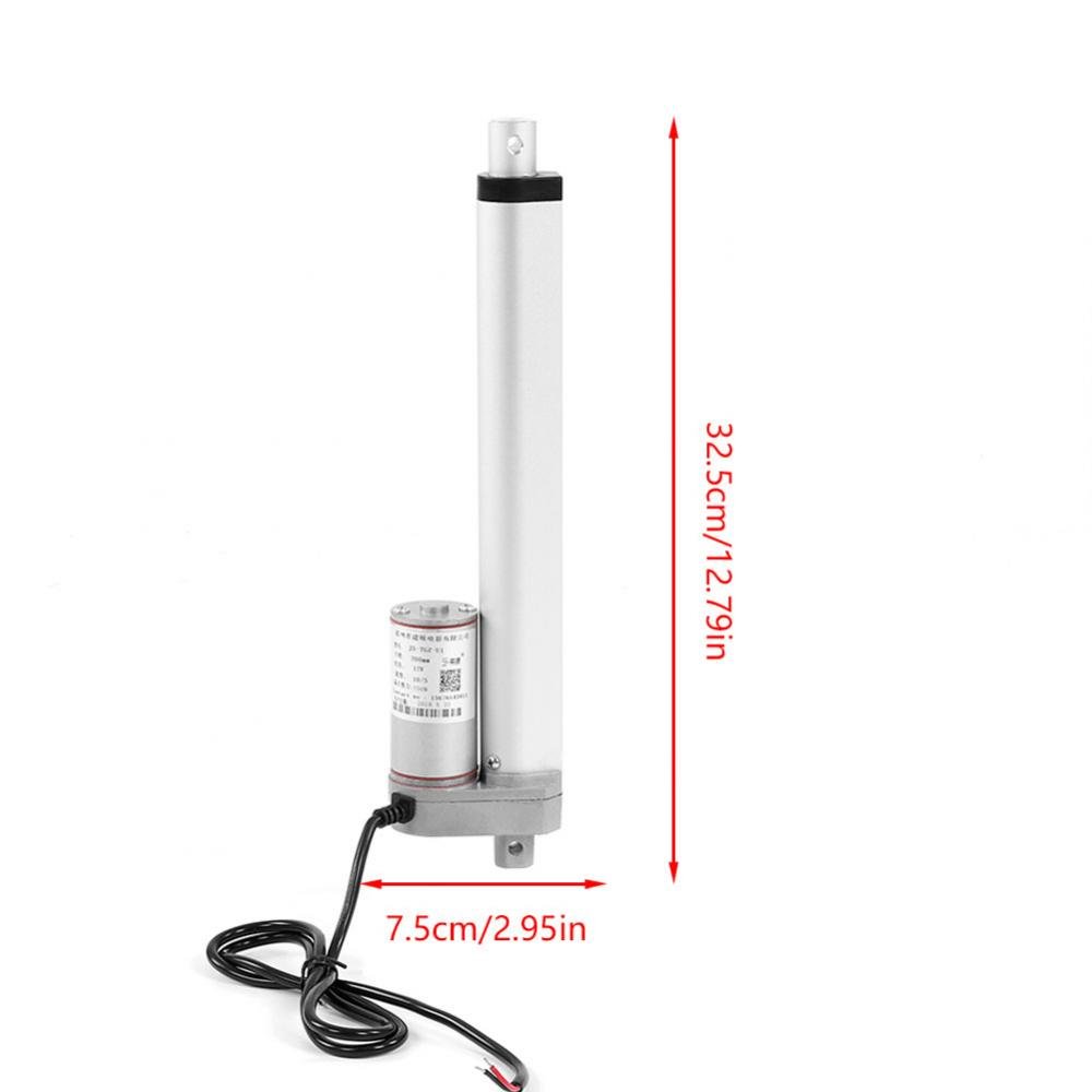 Electric Linear Actuator,DC 12V 750N Force 150-700mm Stroke Waterproof Multifunction Straight Line Actuator Motor Controller for Automotive Medical Devices etc(200mm)