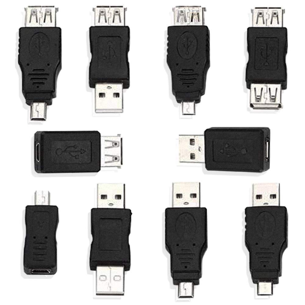 Blacell OTG 5 Pin F/M Mini Changer Adapter Converter USB Male to Female Micro USB