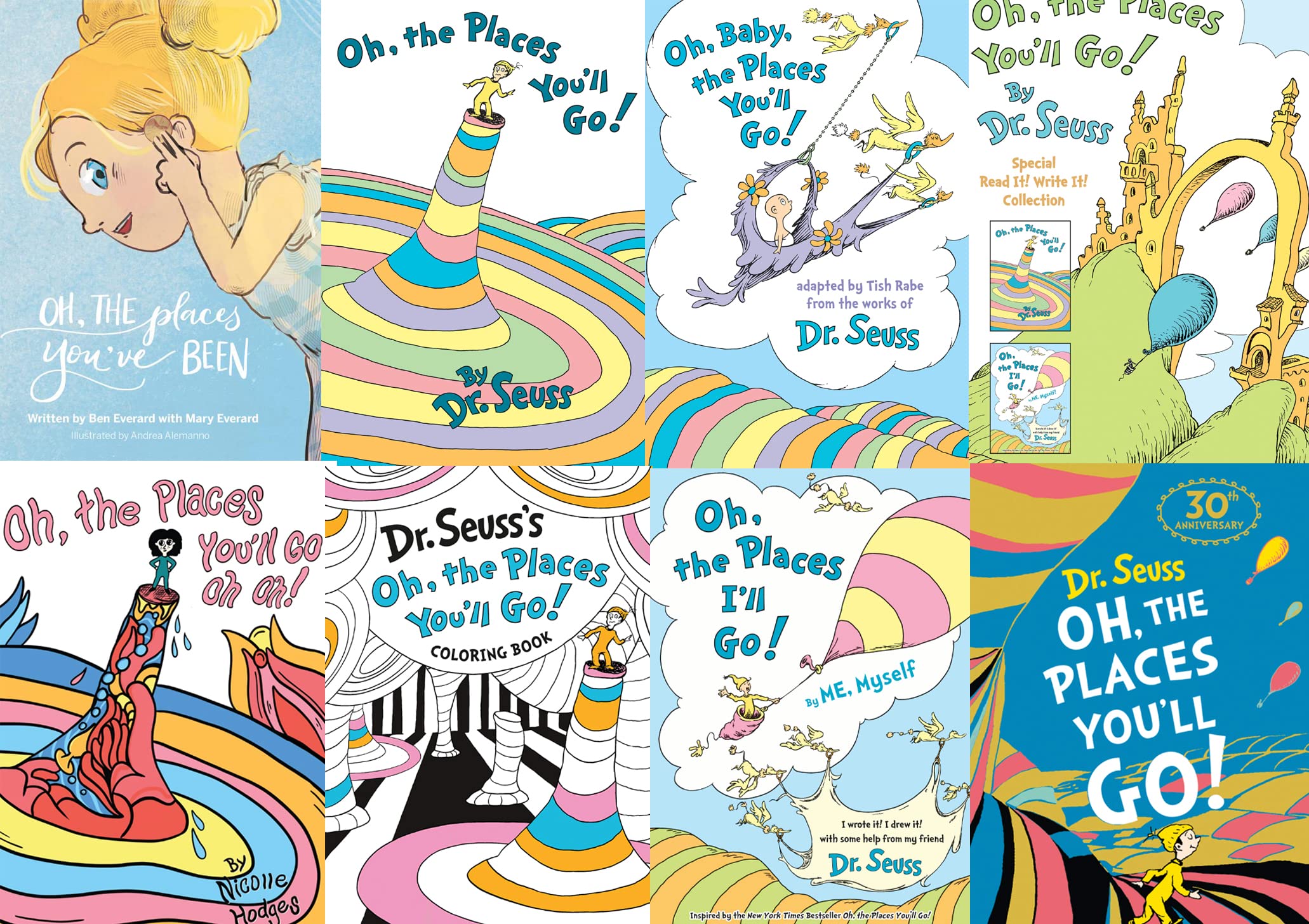 8 Sheet Dr Suess themed posters，Dr Suess party decoration， Adorable Wall Decor for Bedrooms Nursery Play Room