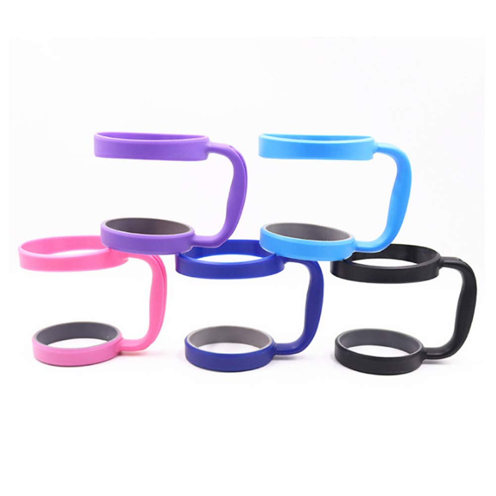 30oz Tumbler Handle Anti-Slip Travel Mug Grip Adjustable Cup Holder Mug Handle Fit for 20Oz to 40Oz (Sky-blue)