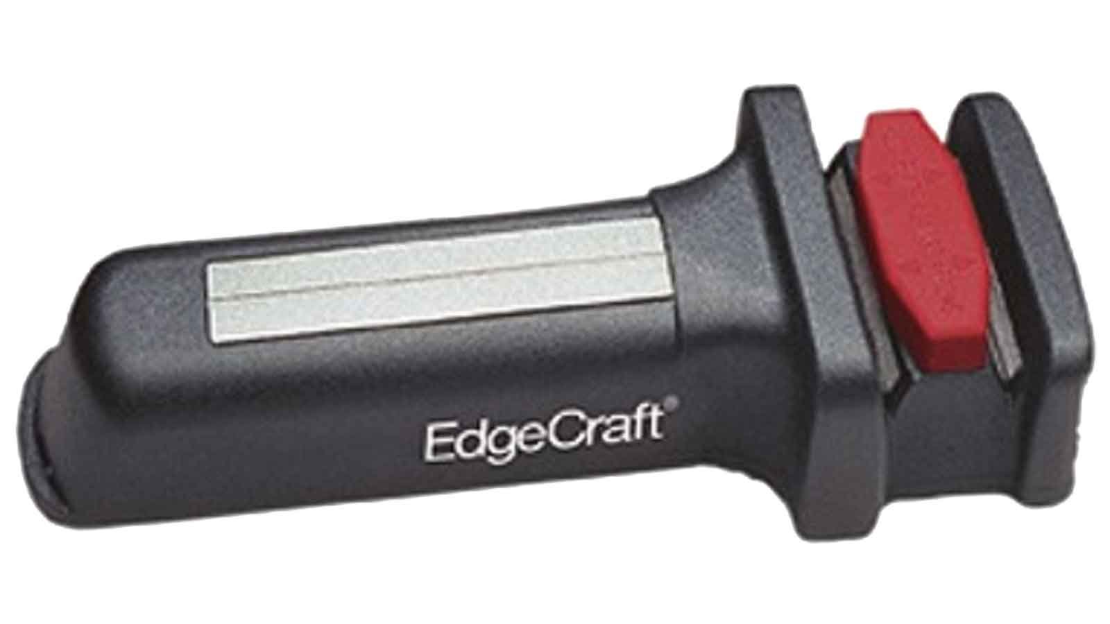 Chef'sChoice 481E Diamond Hone Compact Manual Pocket Knife Sharpener with Fishhook Sharpener Included, 2-Stage, Black