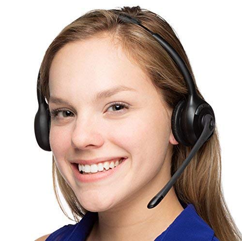 Plantronics CS520 Wireless Headset System Bundle With Headset Advisor Wipe (Renewed)