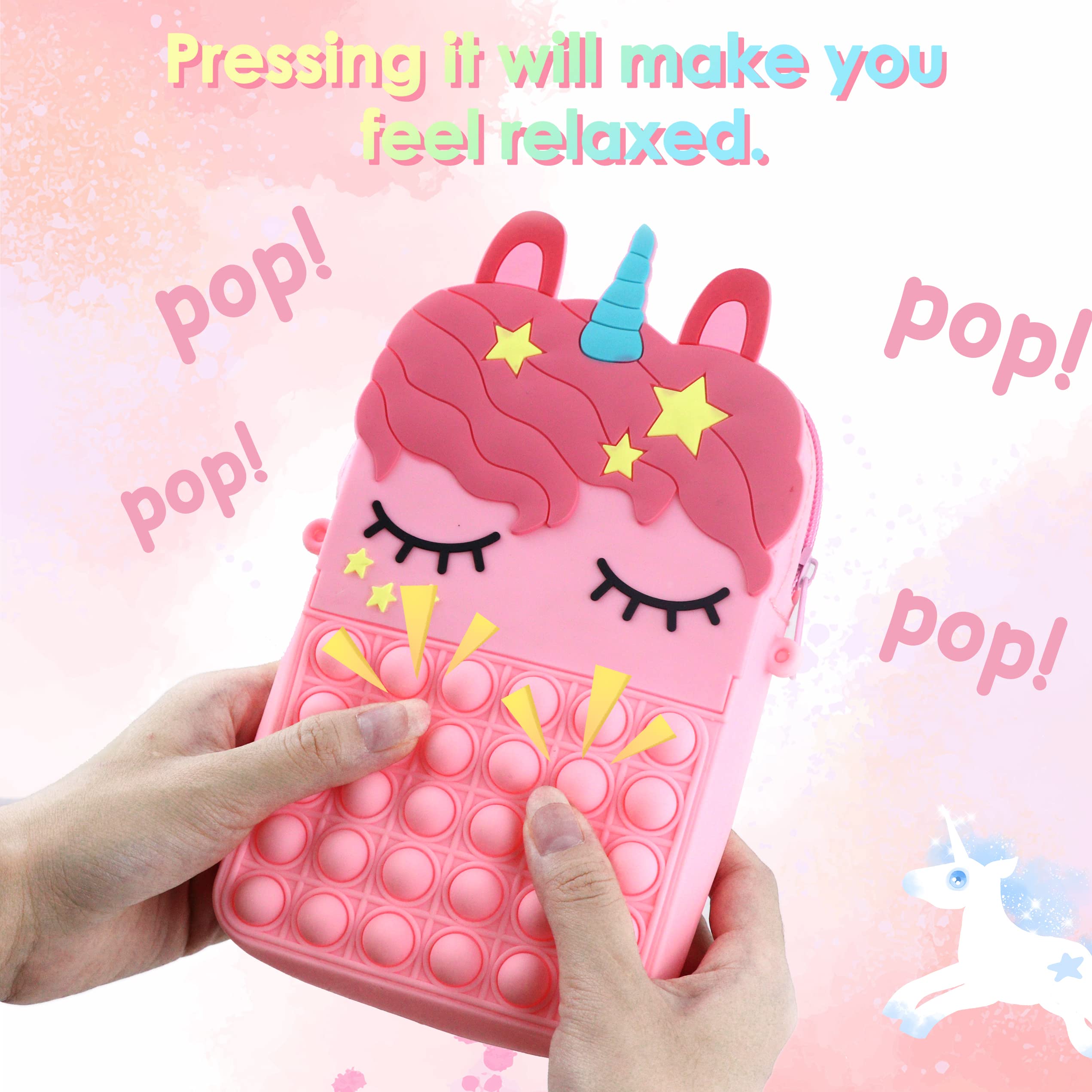 Pop Purse Crossbody Bag for Girls and Women Fidget Toys Pop Purse Pop Shoulder Bag