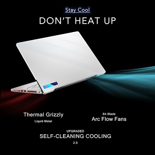 ASUS 2022 ROG Zephyrus G14 14" FHD 144Hz Gaming Laptop, AMD Ryzen 7-5800HS, 40GB RAM, 2TB PCIe SSD, NVIDIA GeForce RTX 3060 6G Graphics, Backlit Keyboard, Win 11 Pro, White, 32GB USB Card