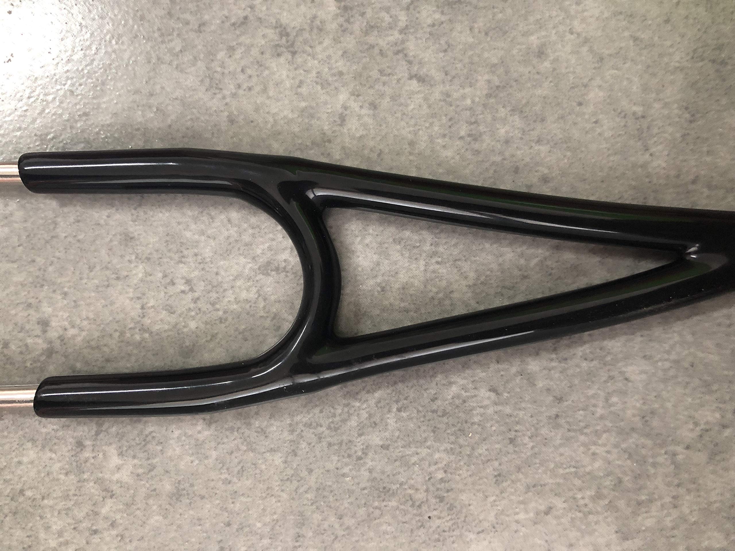 Stethoscope Cardiology Stainless Steel ' A' Shape Tube Stethoscope/Suitable for Cardiac Auscultation, Black Tube, Soft Ear-tip. one Diaphragm and Two Black earplugs