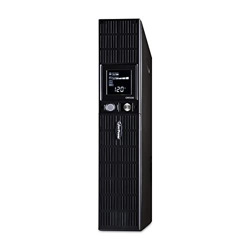 CyberPower OR1500LCDRT2U Smart App LCD UPS System, 1500VA/900W, 8 Outlets, AVR, 2U Rack/Tower